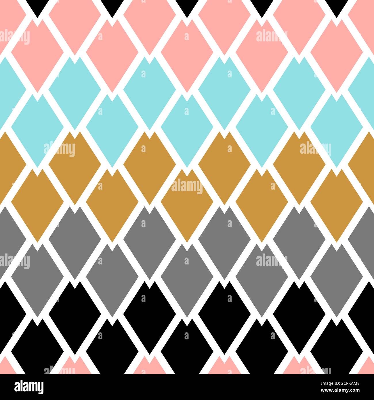 Seamless geometric pattern with geometric shapes, rhombus. Colorful ...