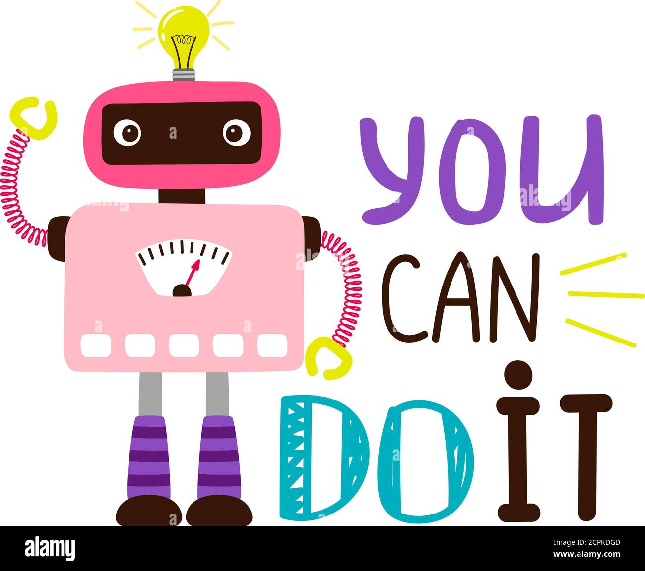 You can do it design t-shirt print. Cartoon robot poster card ...