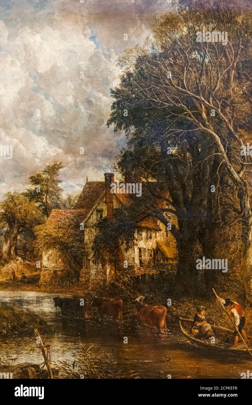 Painting titled 'The Valley Farm' by John Constable dated 1835 Stock ...