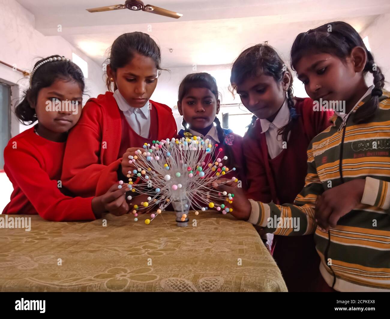 DISTRICT KATNI, INDIA - JANUARY 21, 2020: Indian government school ...