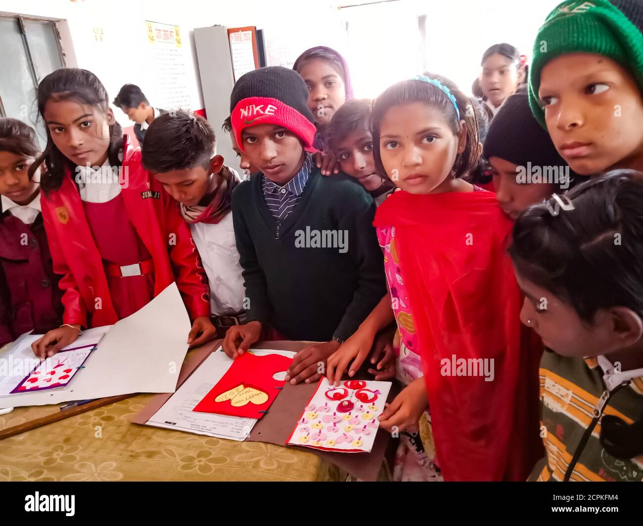 DISTRICT KATNI, INDIA - JANUARY 21, 2020: Indian government poor school ...