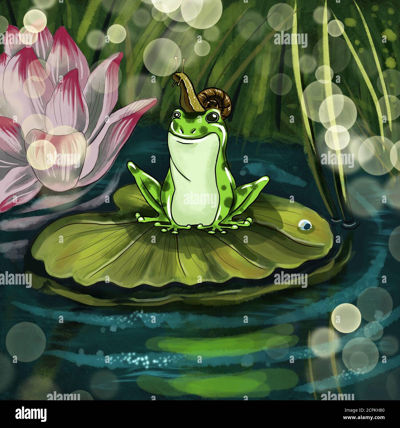 Cartoon frog hi-res stock photography and images - Alamy