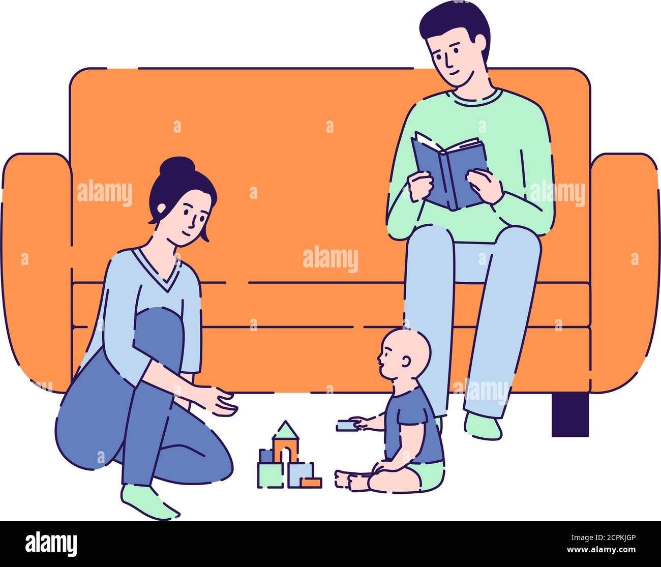 Book no panic Stock Vector Images - Alamy