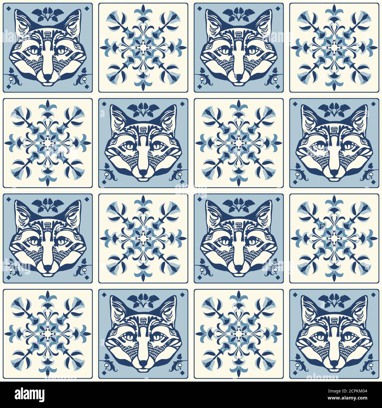 Vintage wall tiles pattern Stock Vector Image & Art - Alamy