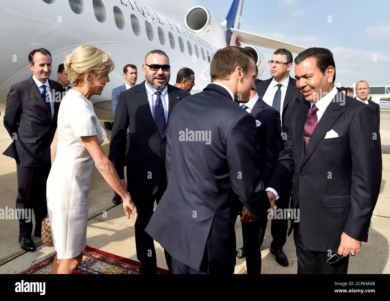 Emmanuel macron e brigitte macron hi-res stock photography and images ...