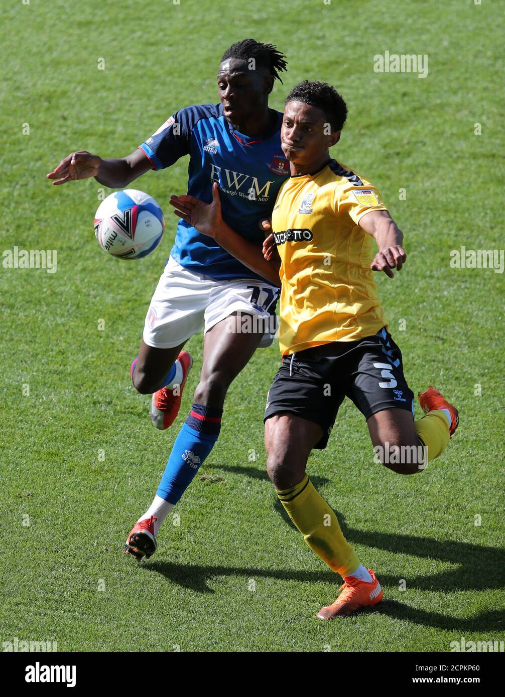 Carlisle United's Omari Patrick and Southend United's Nathan Ralph ...