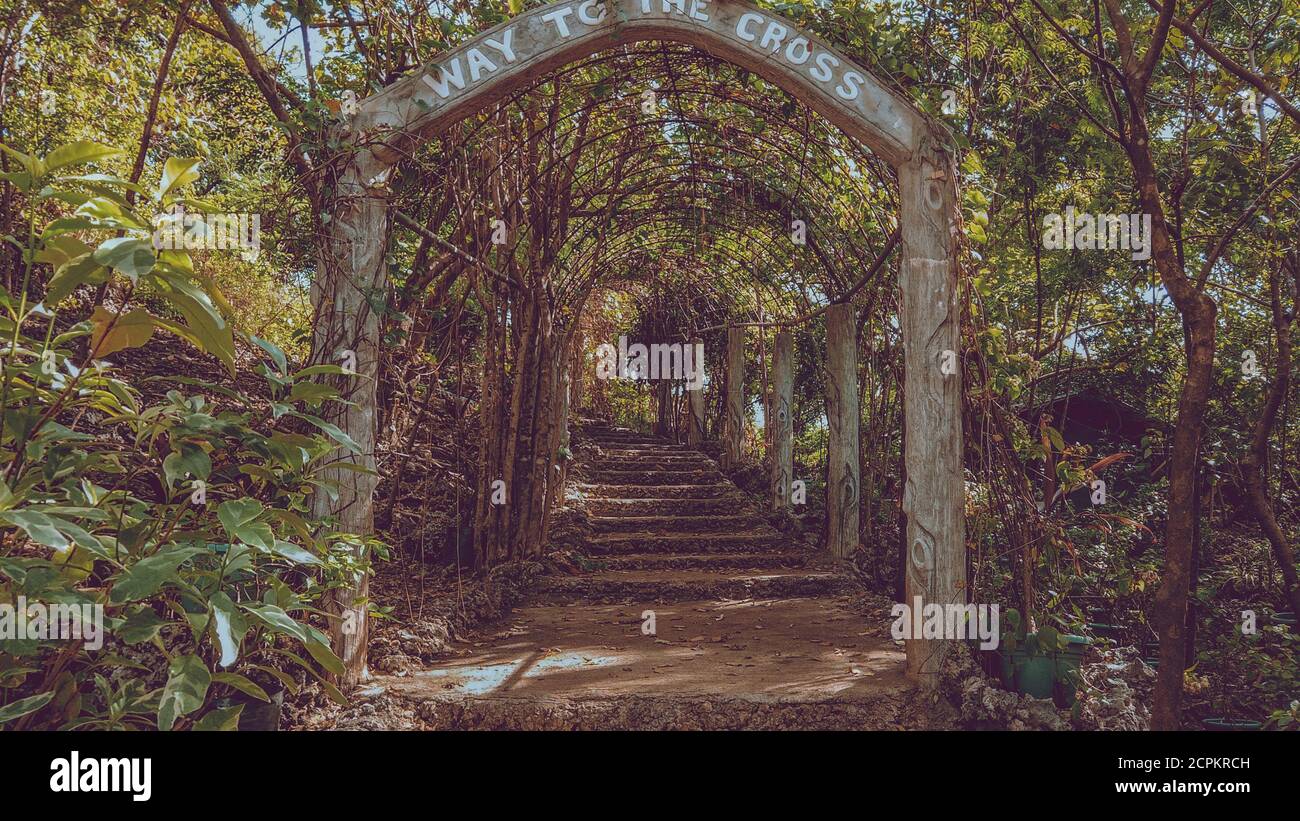 Way to the Cross pathway Stock Photo - Alamy