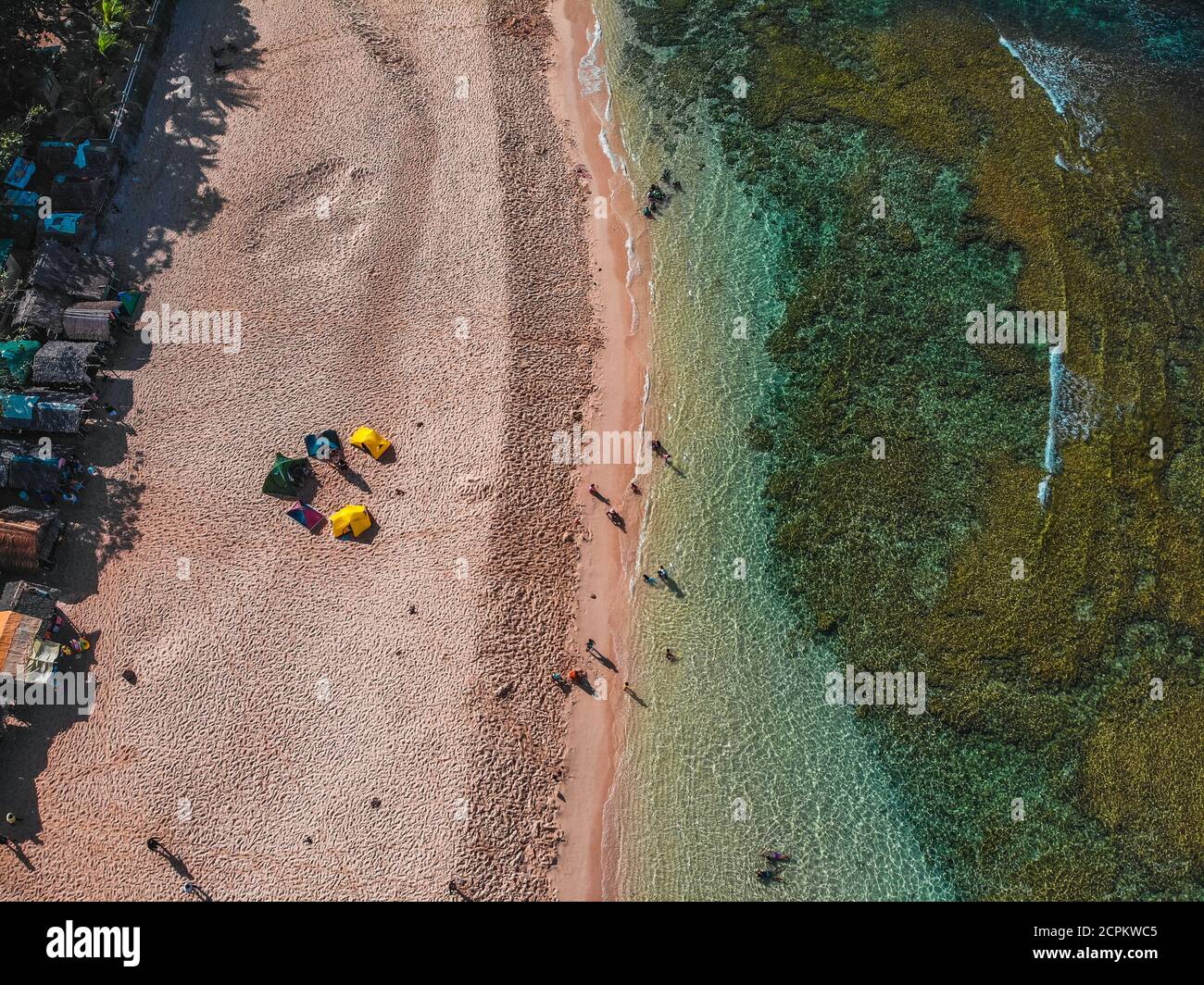 Top down view of Patar Beach Stock Photo - Alamy