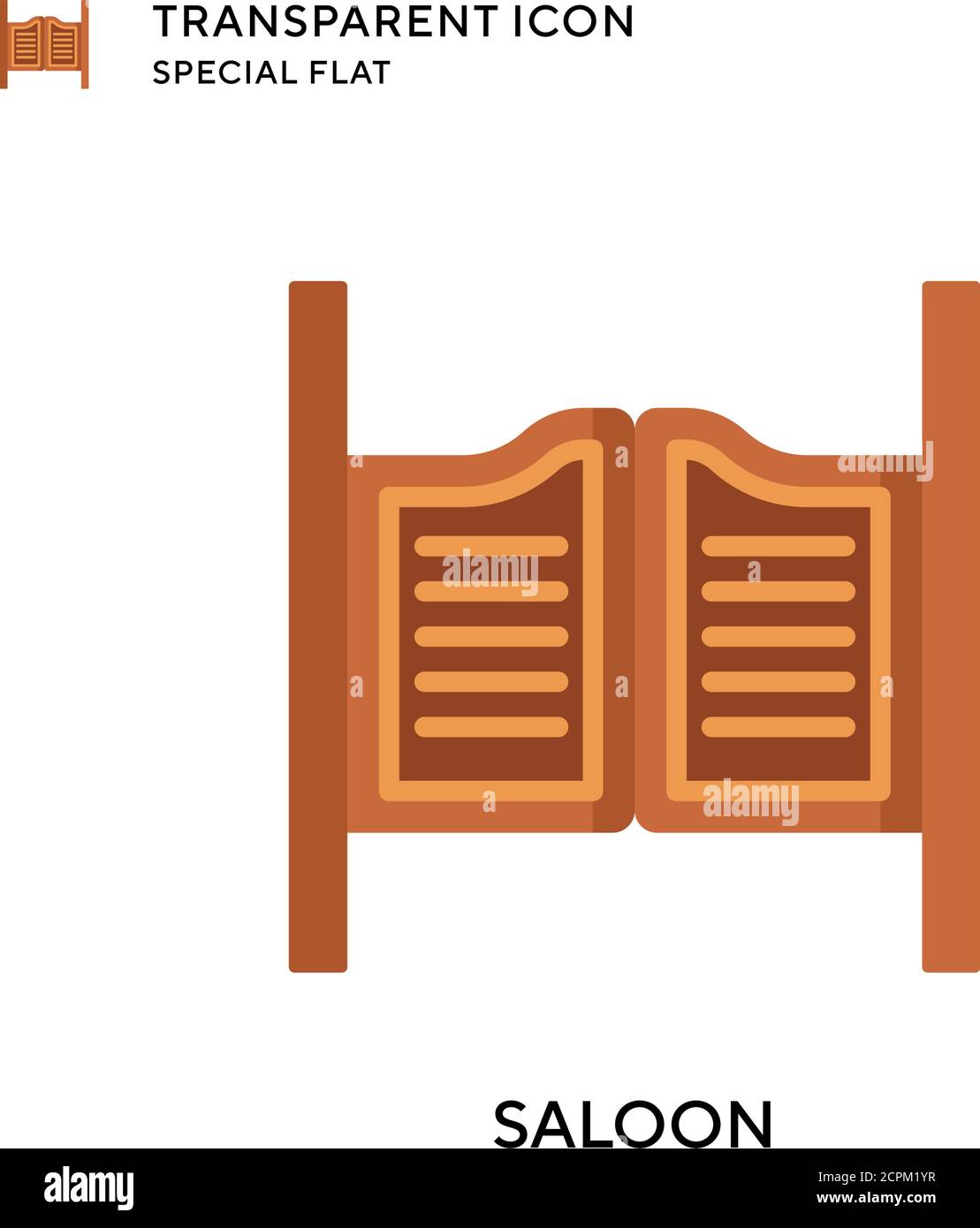 Saloon vector icon. Flat style illustration. EPS 10 vector Stock Vector ...