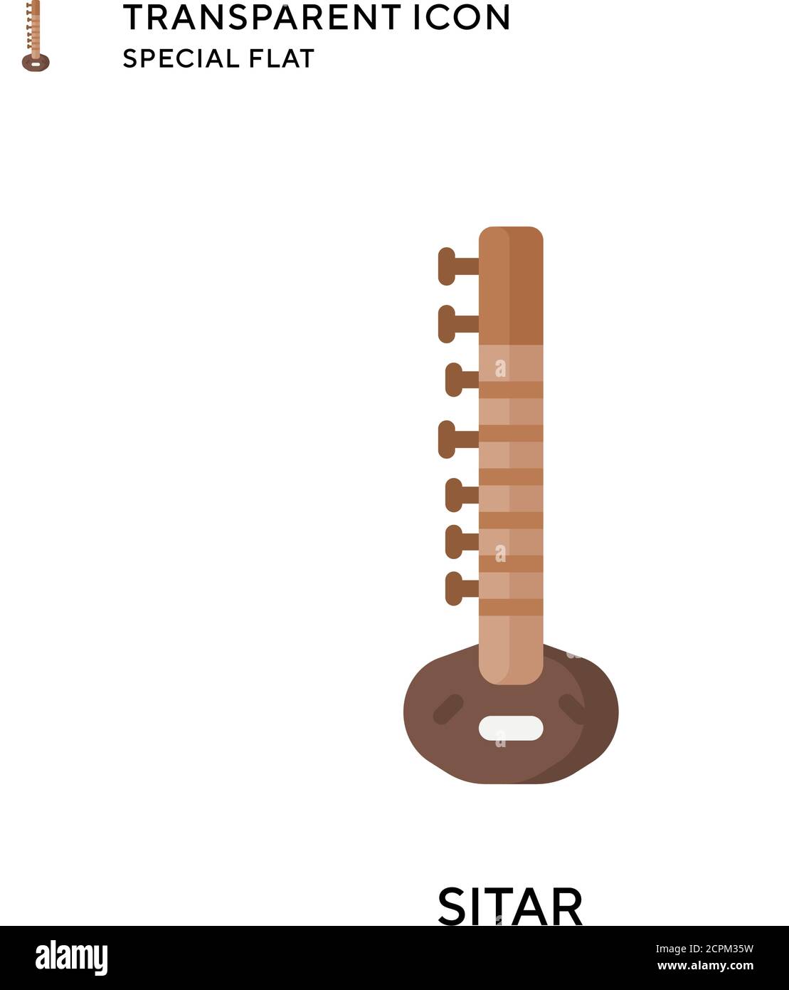 Sitar vector icon. Flat style illustration. EPS 10 vector Stock Vector ...