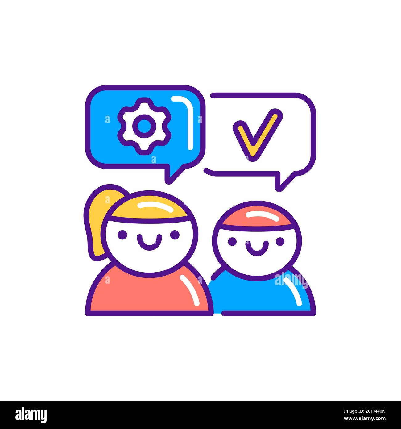 Mentoring color line icon. Soft skills. Pictogram for web, mobile app ...