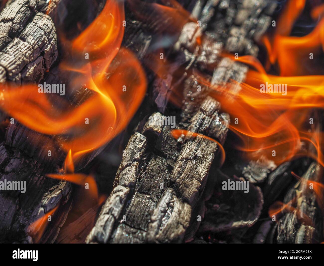beautiful red fire and embers Stock Photo - Alamy