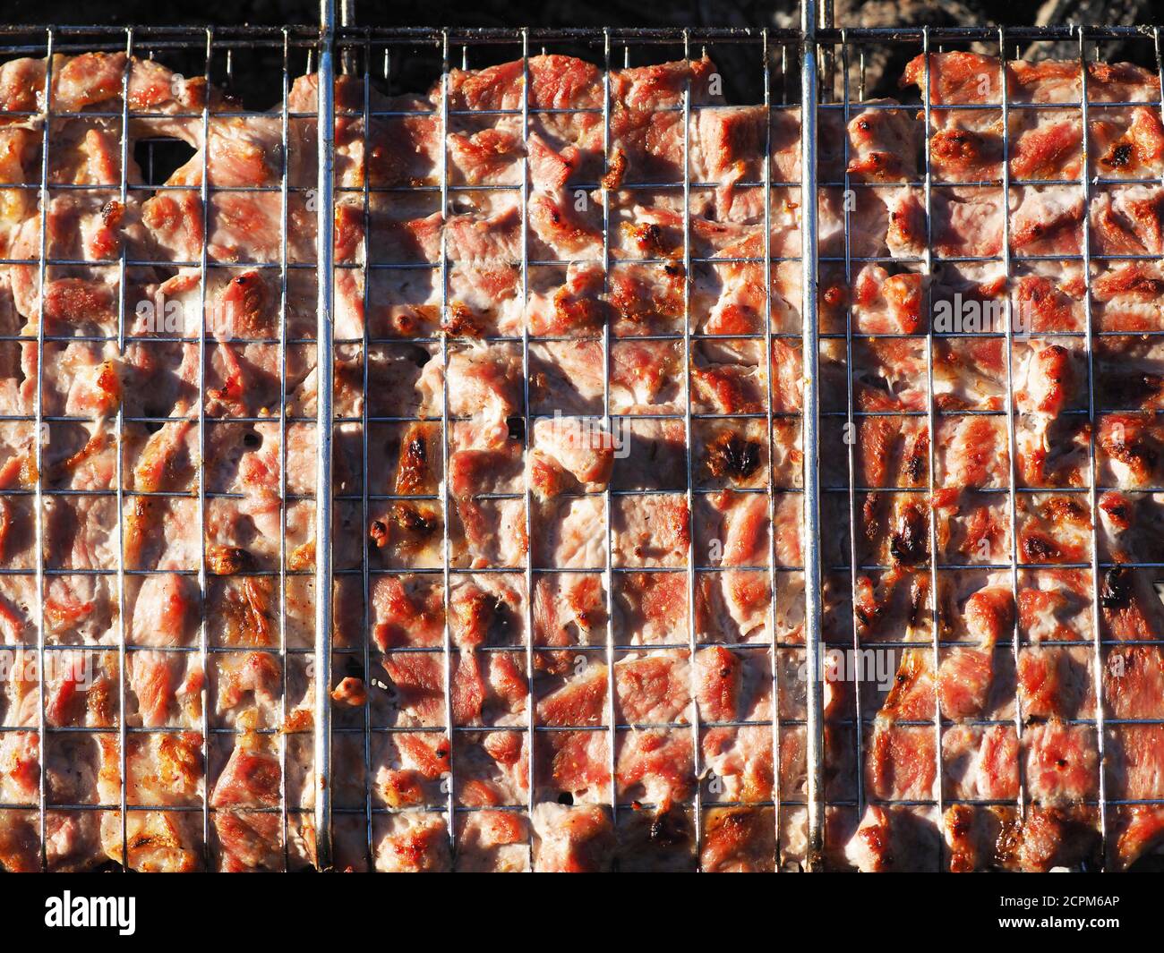 delicious barbecue on the fire Stock Photo - Alamy