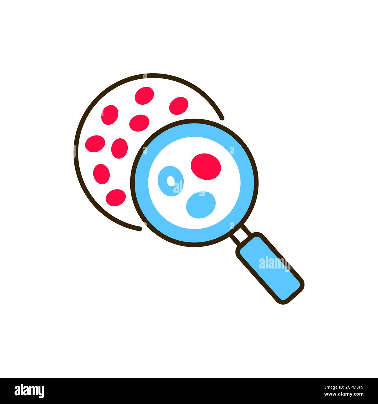 Autoimmune disorder line color icon. Production of antibodies. Sign for ...