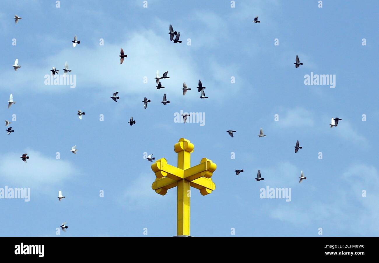 Christian cross on coptic church hi-res stock photography and images ...