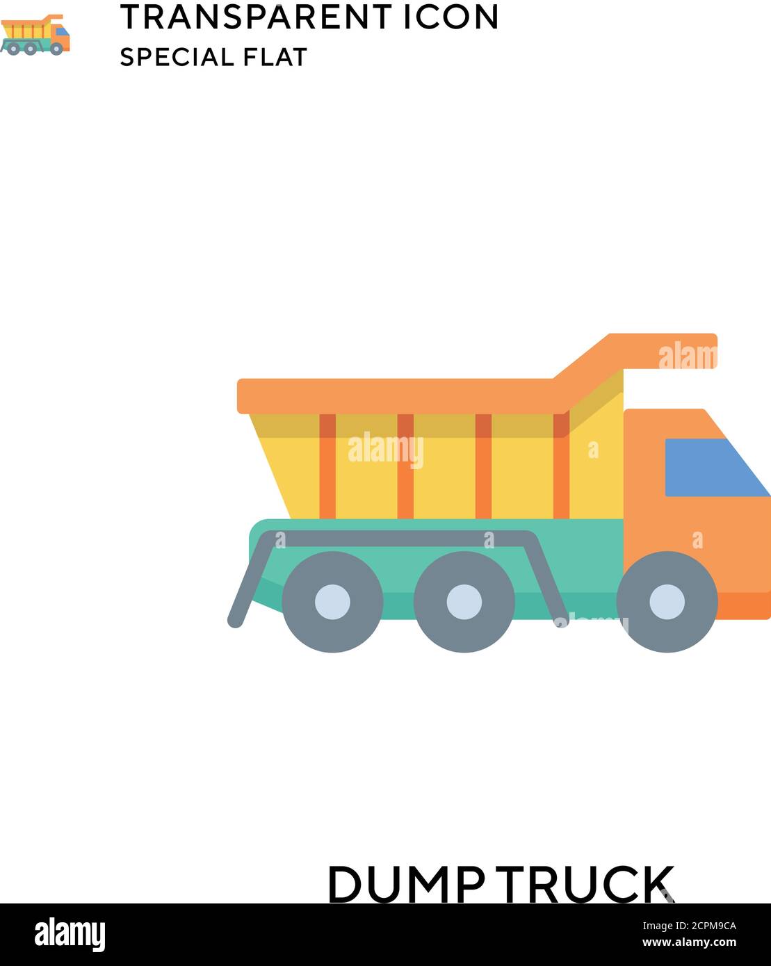 Dumping site tipper truck Stock Vector Images - Alamy