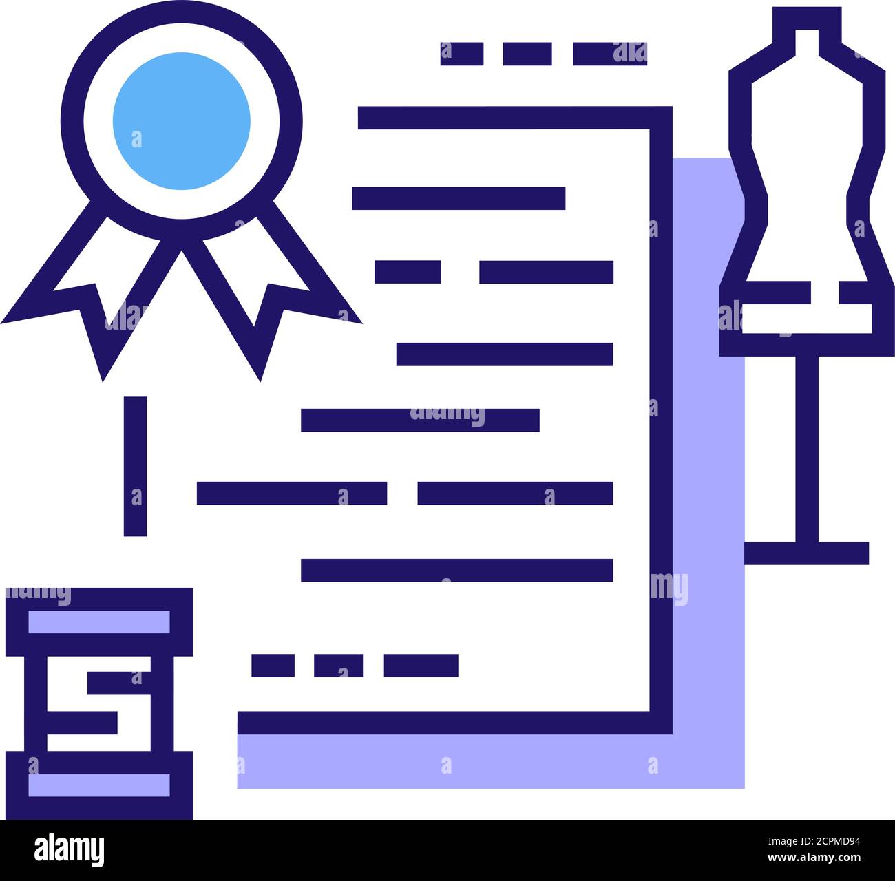 Fashion courses color line icon. Dressmaker training, tailor atelier ...