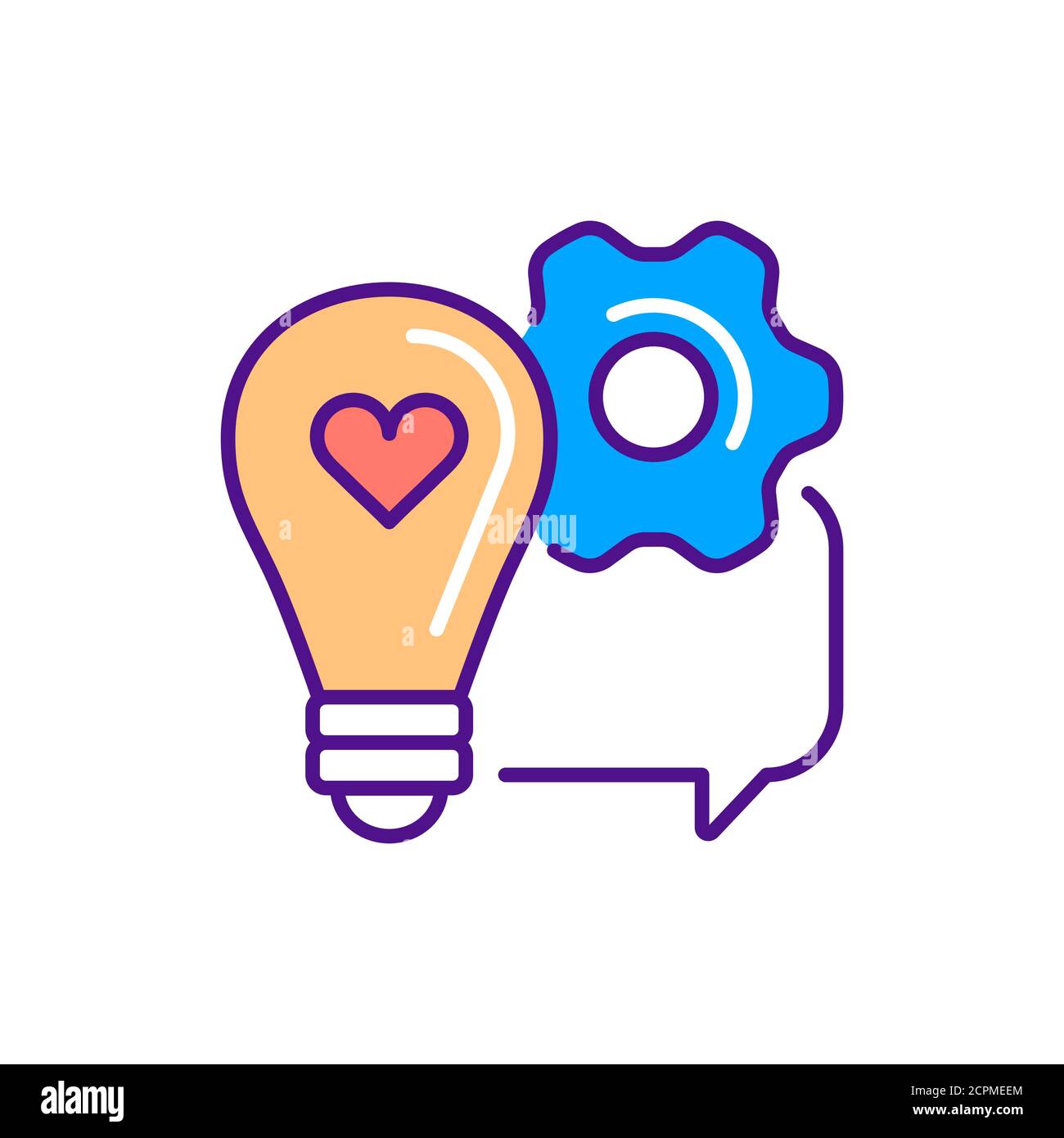 Creativity color line icon. Soft skills. Pictogram for web, mobile app ...