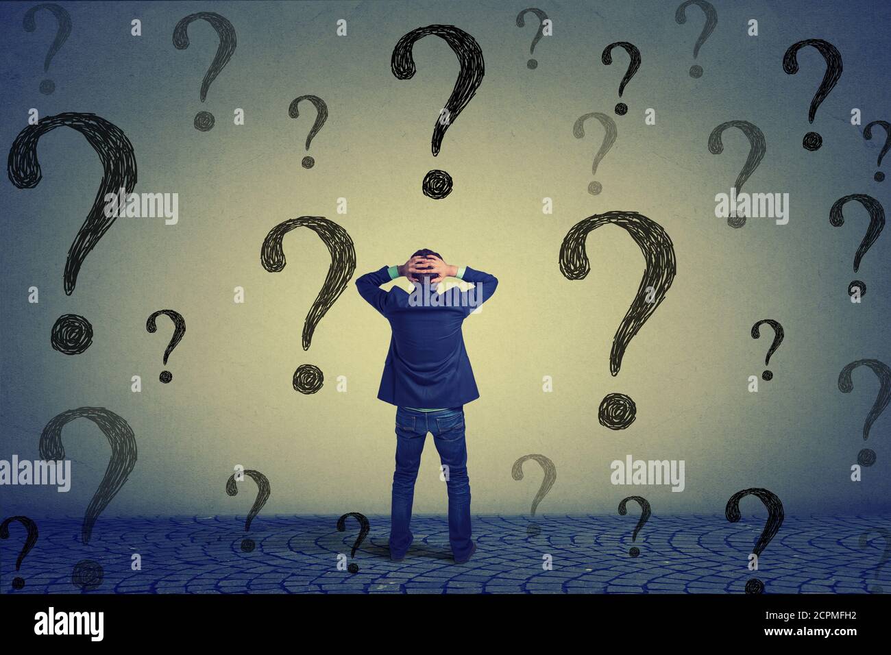 Man With Question Mark Head Logo