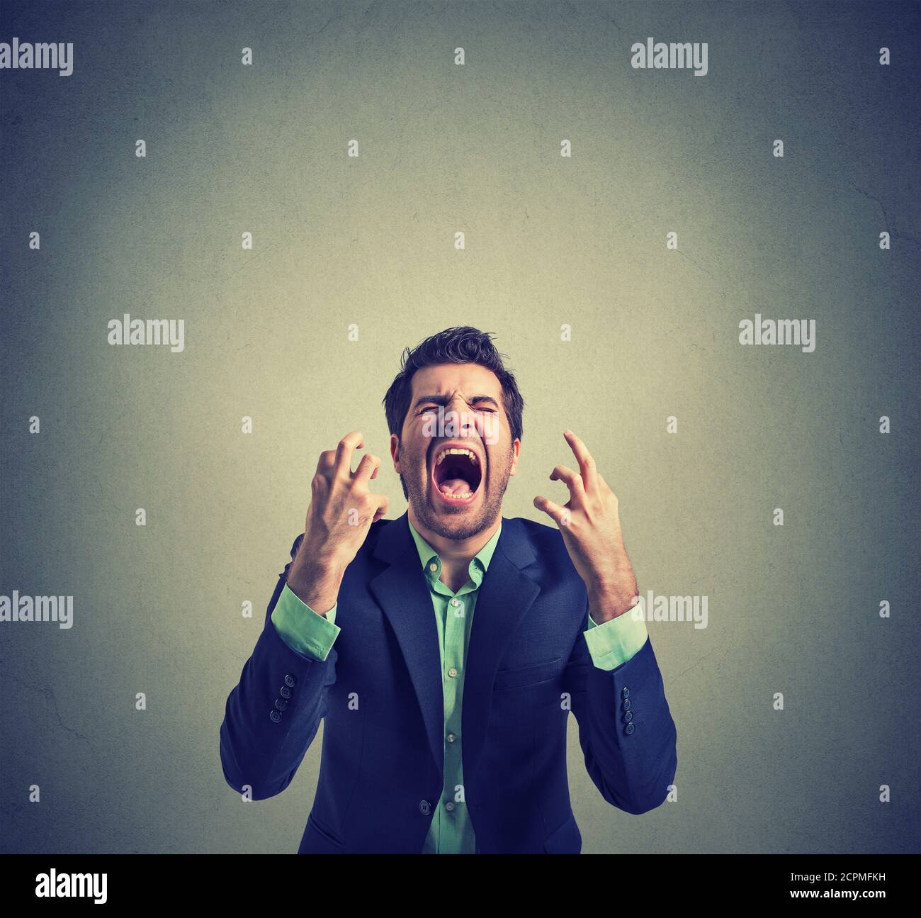 portrait of young angry man Stock Photo - Alamy