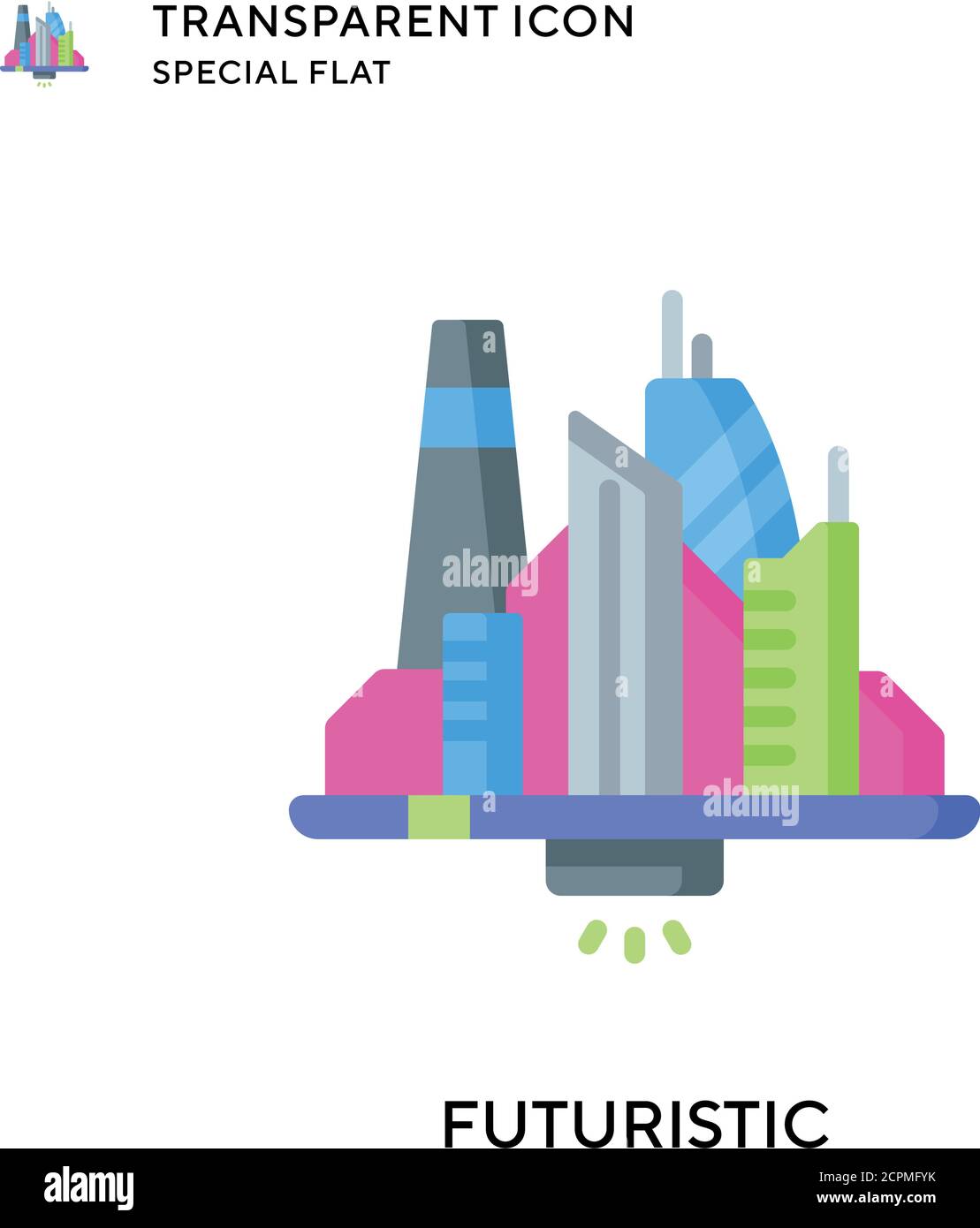 Futuristic vector icon. Flat style illustration. EPS 10 vector Stock ...