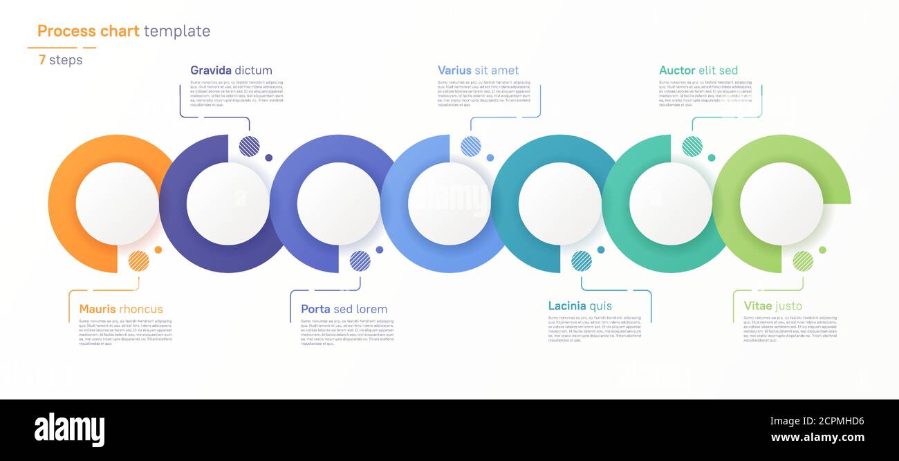 Vector process chart design template Stock Vector Image & Art - Alamy