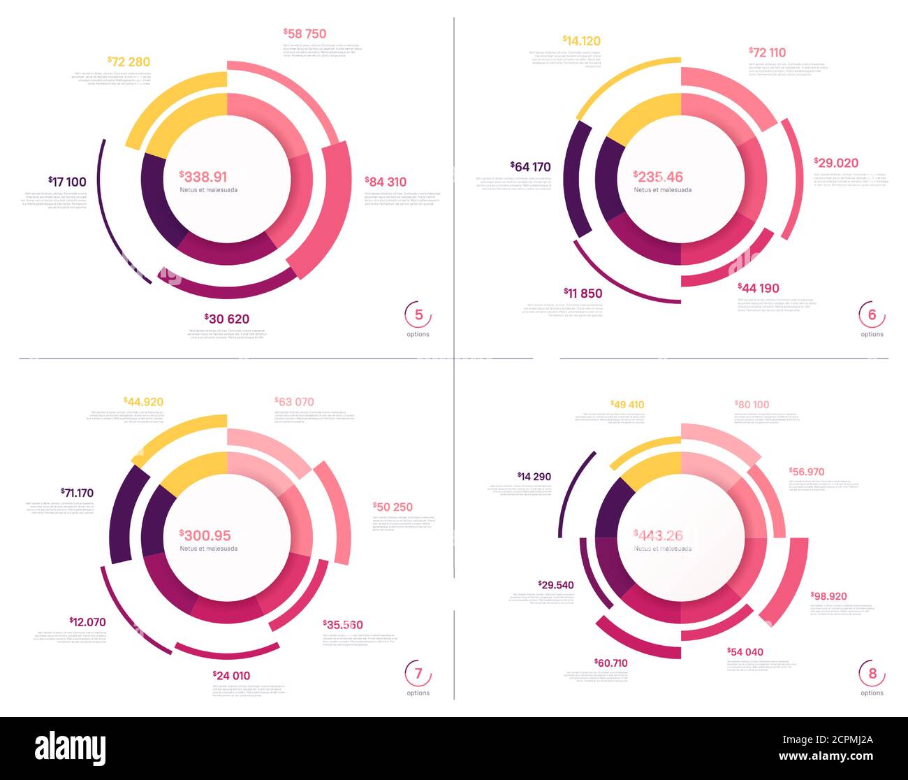 Vector circle chart Stock Vector Images - Alamy