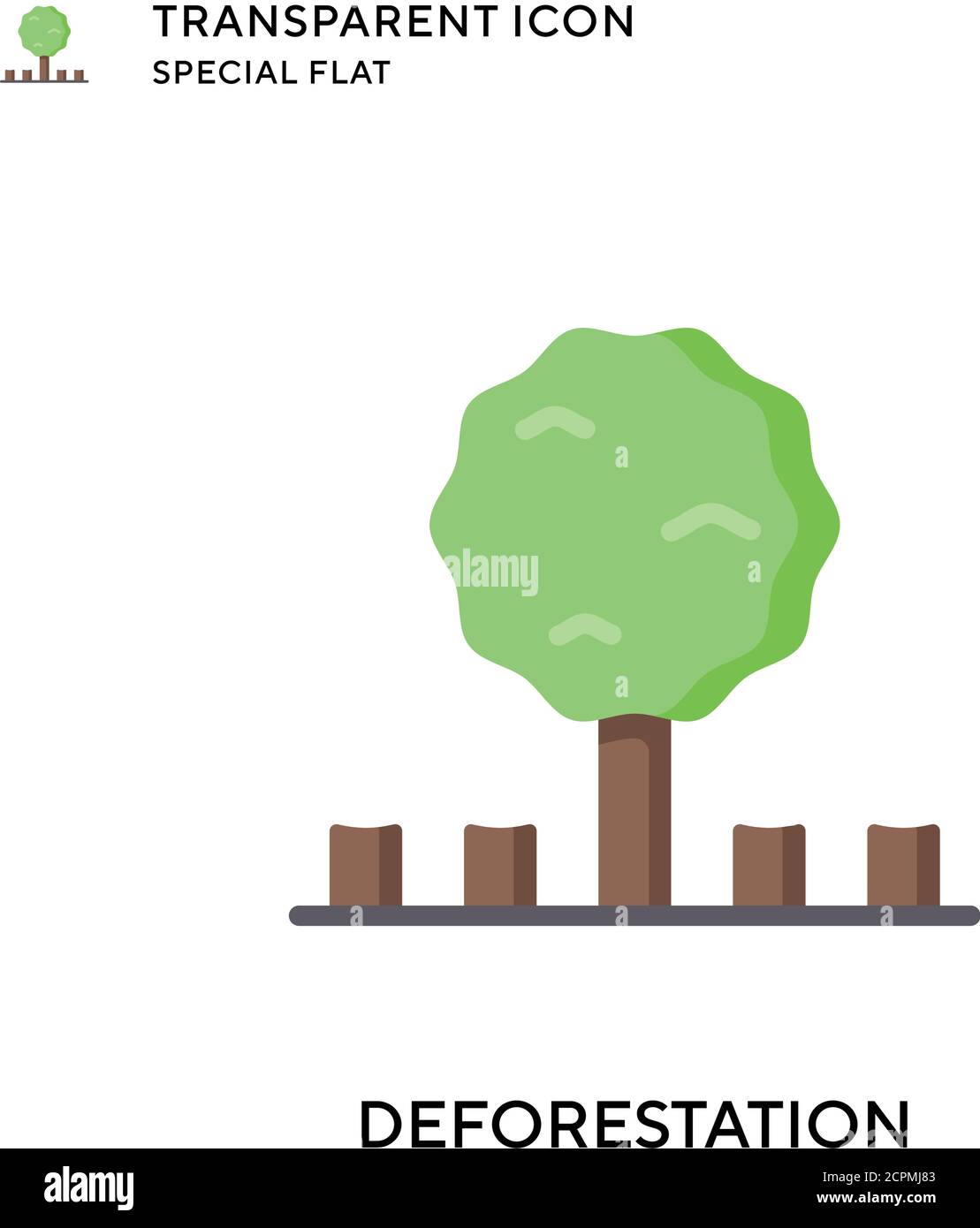 Palm oil deforestation borneo Stock Vector Images - Alamy