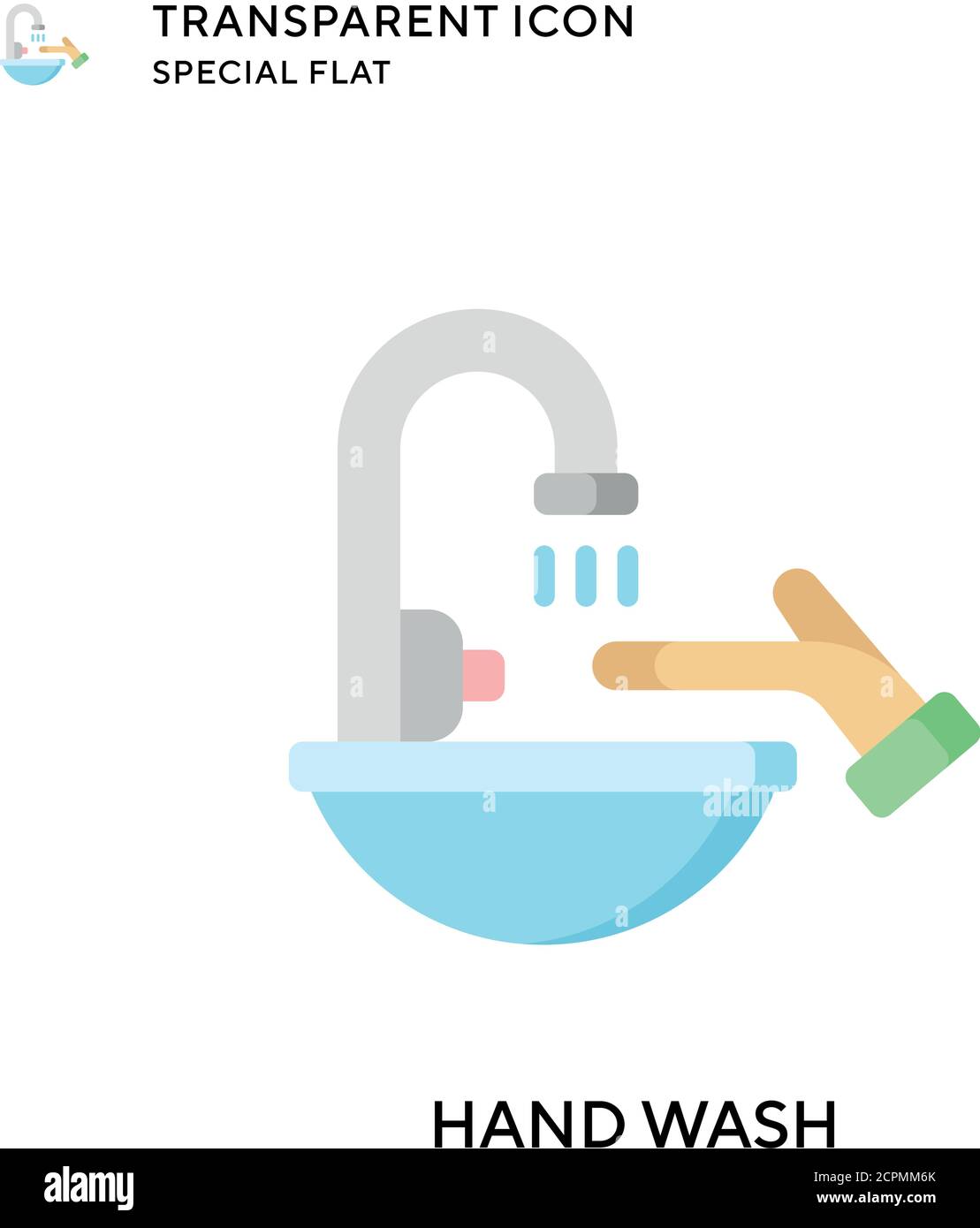 Hand wash vector icon. Flat style illustration. EPS 10 vector Stock ...