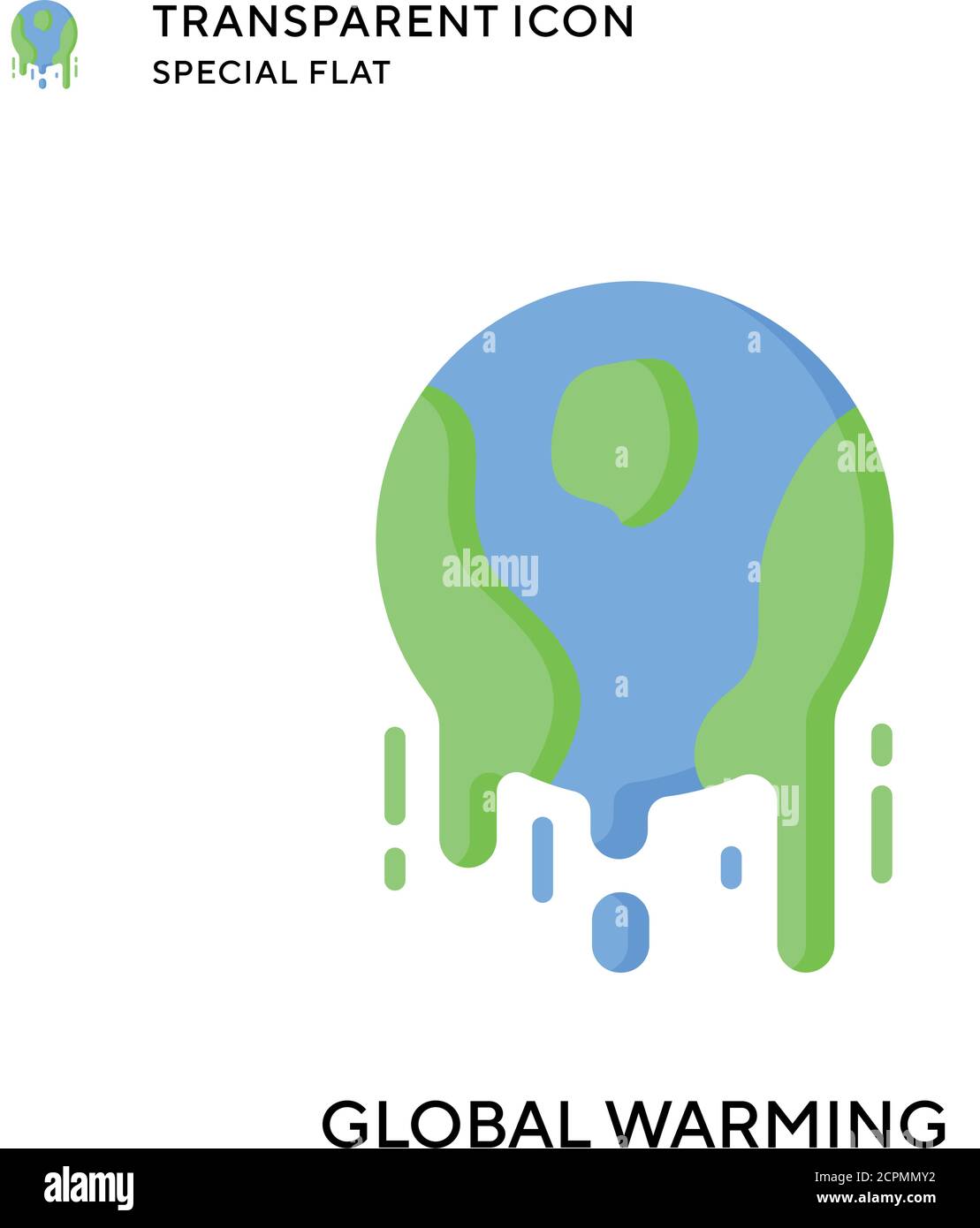Global warming vector icon. Flat style illustration. EPS 10 vector ...