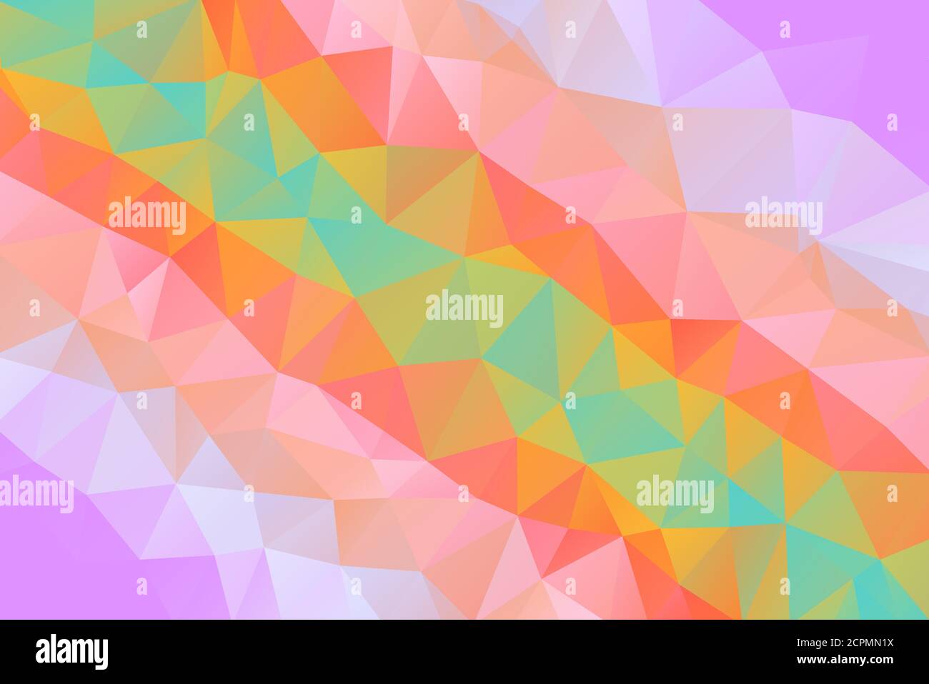 Bright Pastel Colors Abstract Low Poly Geometric Triangular Background ...