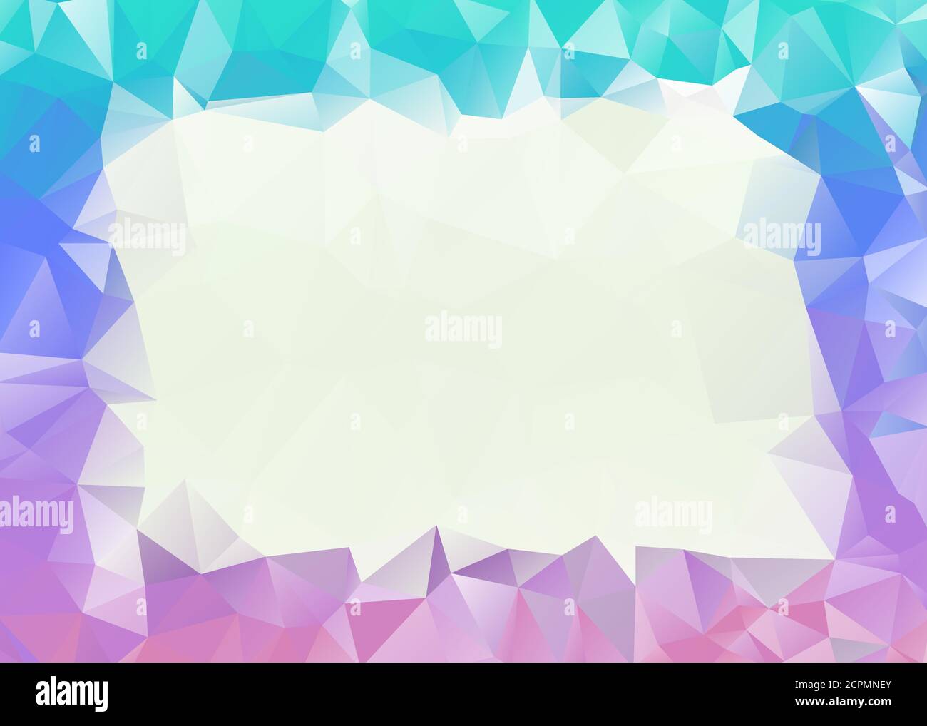 Colorful Abstract Low Poly Geometric Crystals Triangular Frame ...