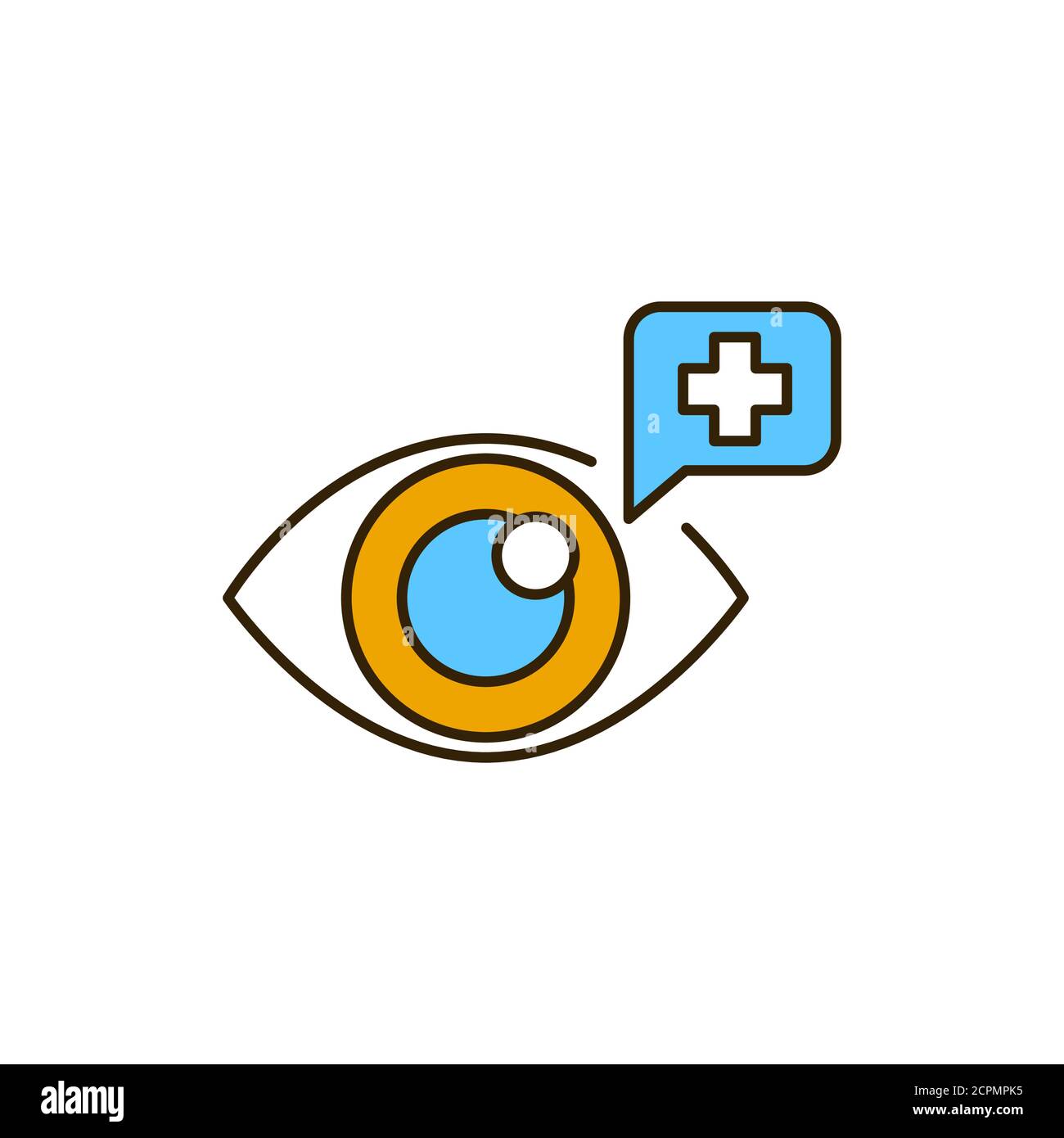 Medical check color line icon. Safe travel. Pictogram for web, mobile ...