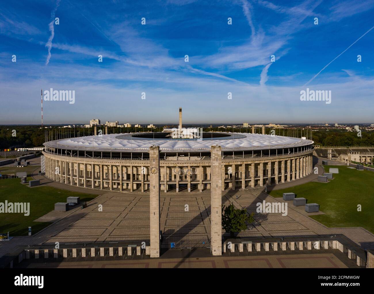 Olympiastadion stadium aerial hi-res stock photography and images - Alamy