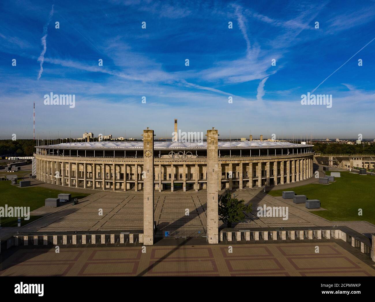 Olympiastadion stadium aerial hi-res stock photography and images - Alamy