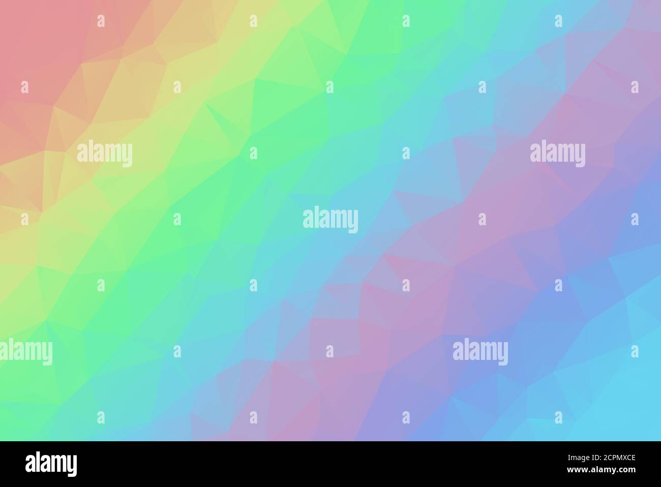 Rainbow Colors Abstract Low Poly Geometric Triangular Background Vector ...