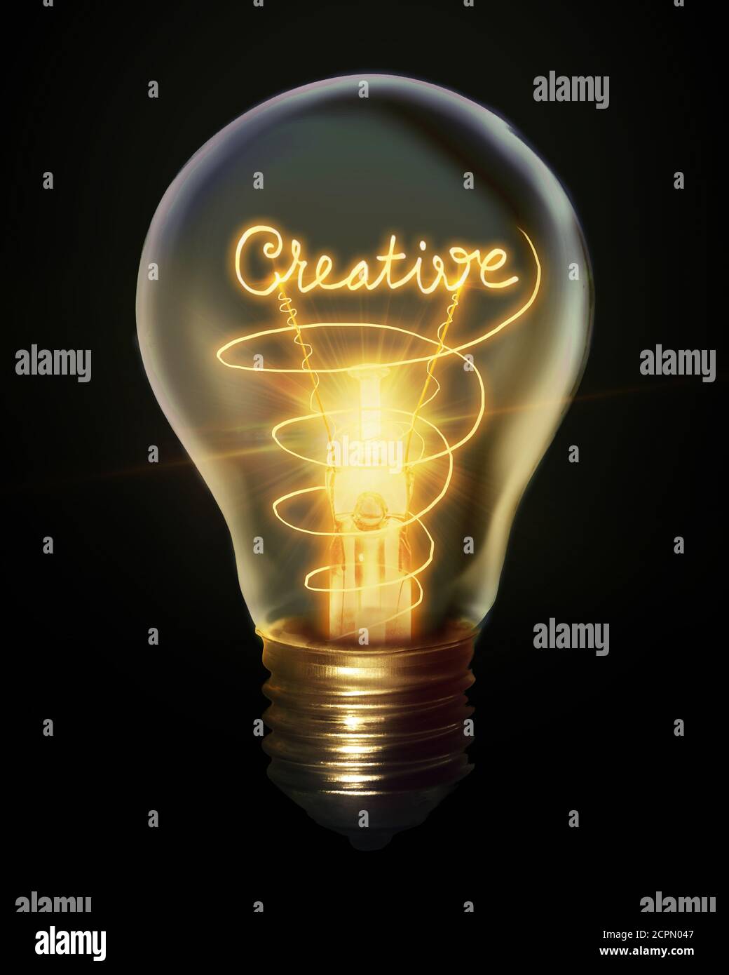 Creative light bulb Stock Photo - Alamy