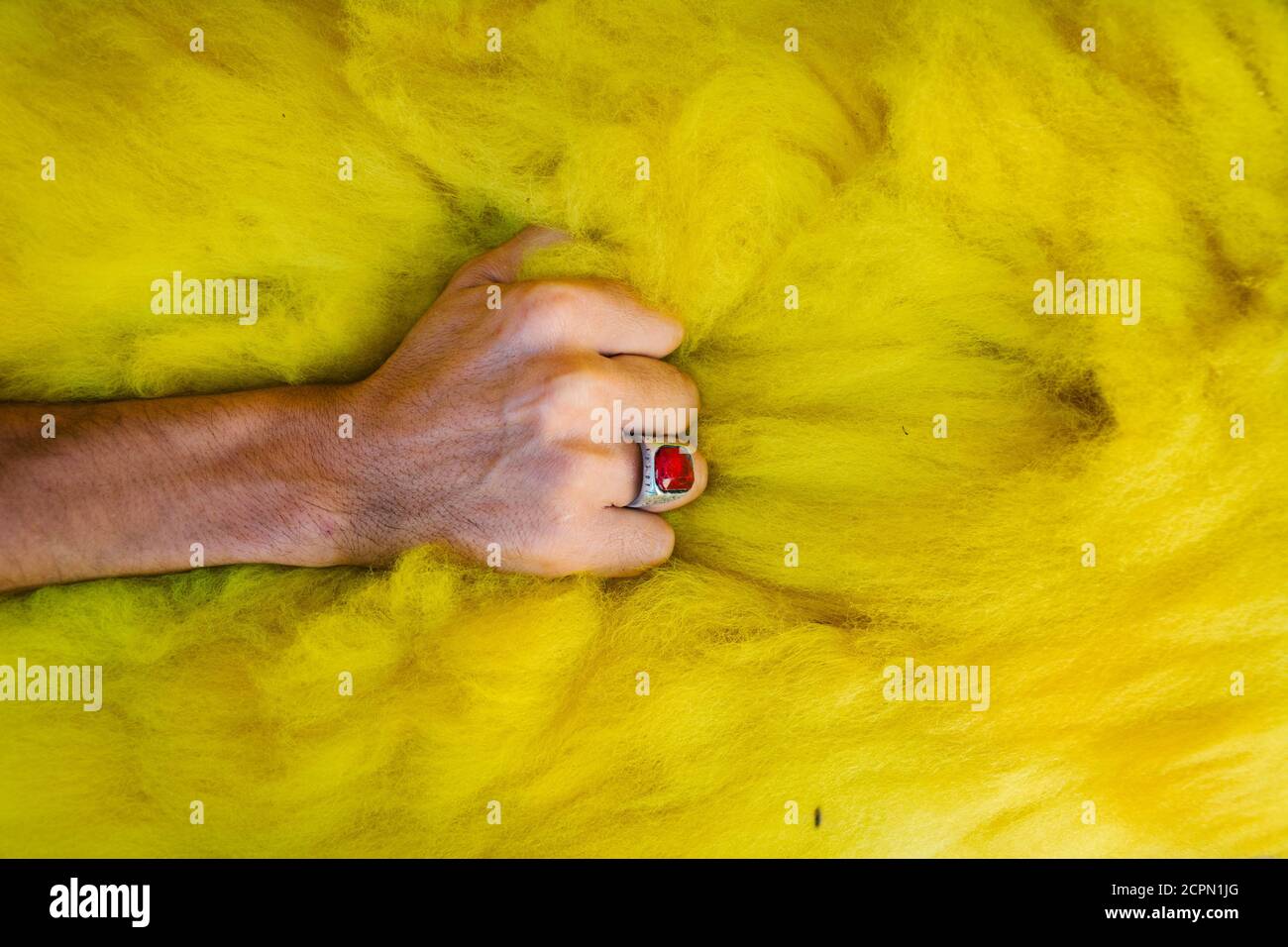 Man hand with ring Stock Photo - Alamy