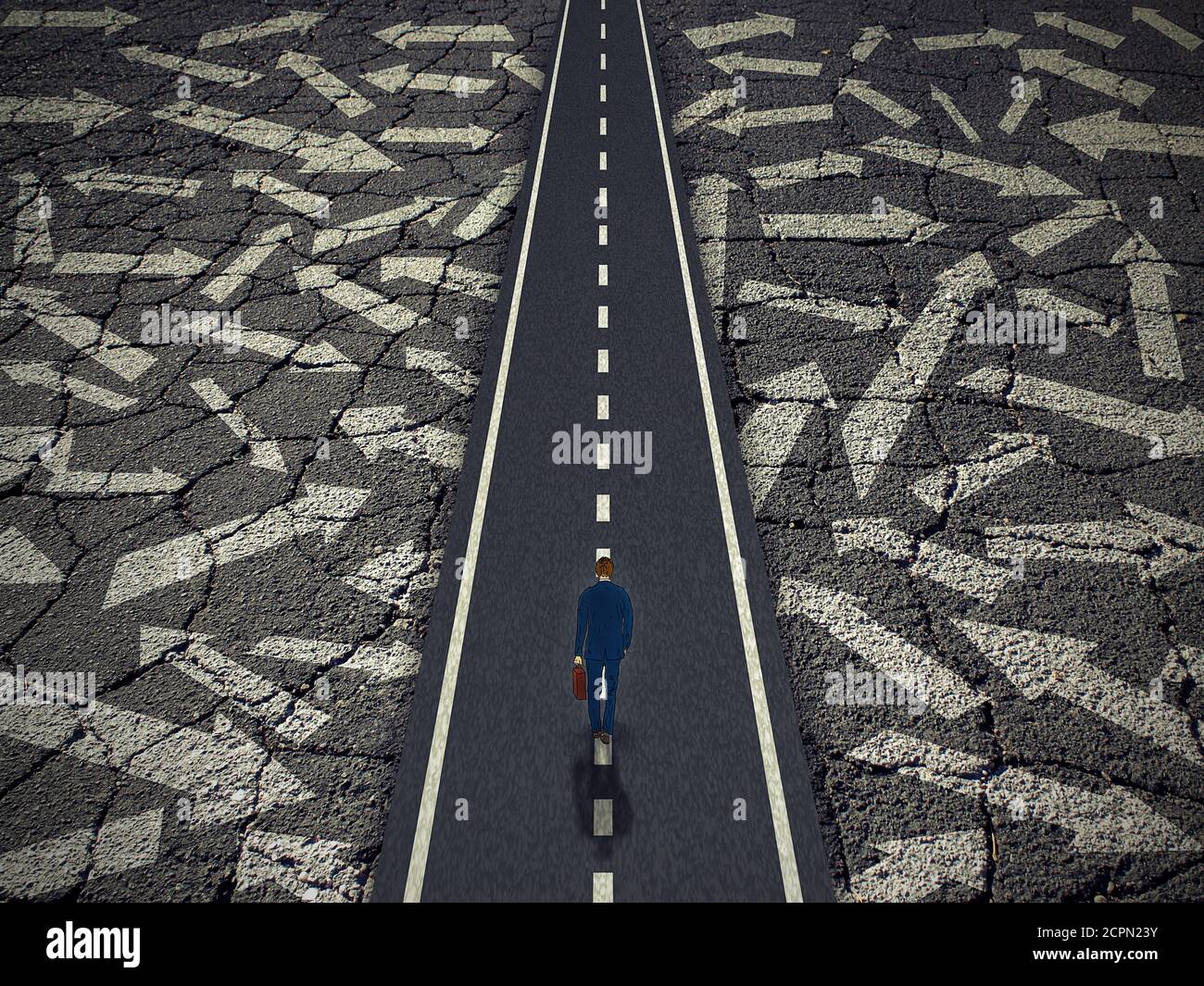 Arrows confusing confusion hi-res stock photography and images - Alamy