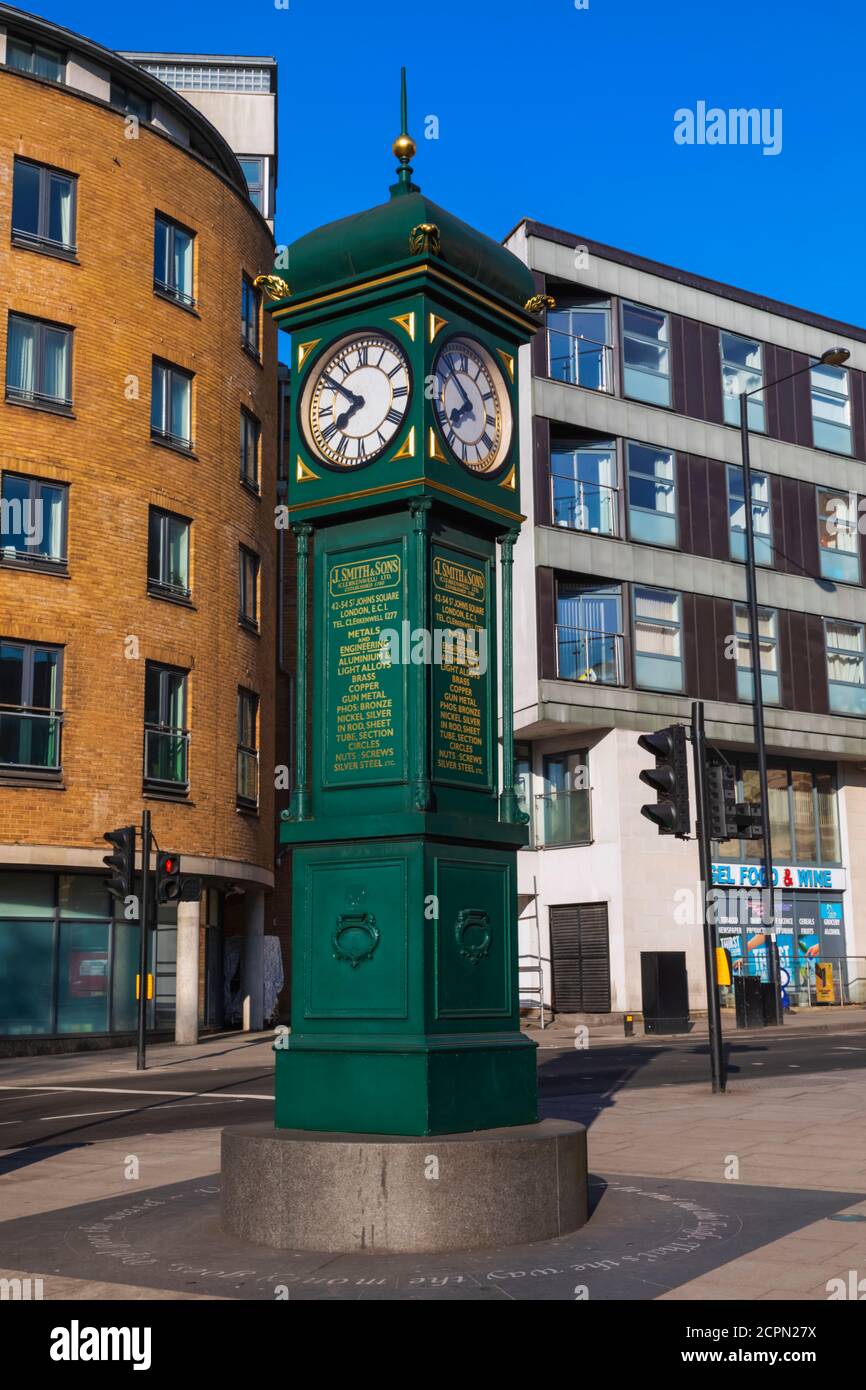England, London, Islington, The Angel Clock Tower Stock Photo - Alamy