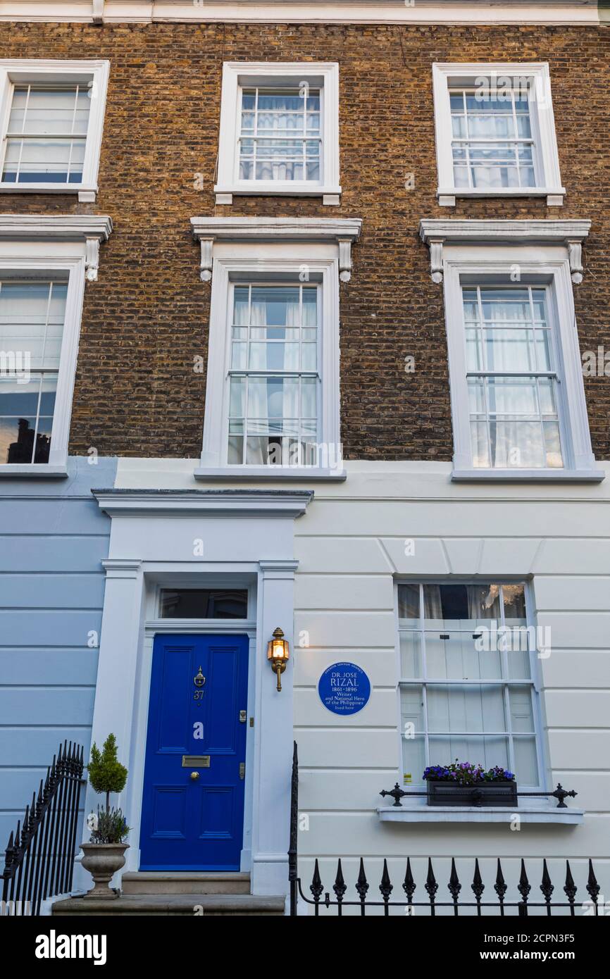England, London, Camden, Primrose Hill, Chalcot Street, Dr.Jose Rizal ...