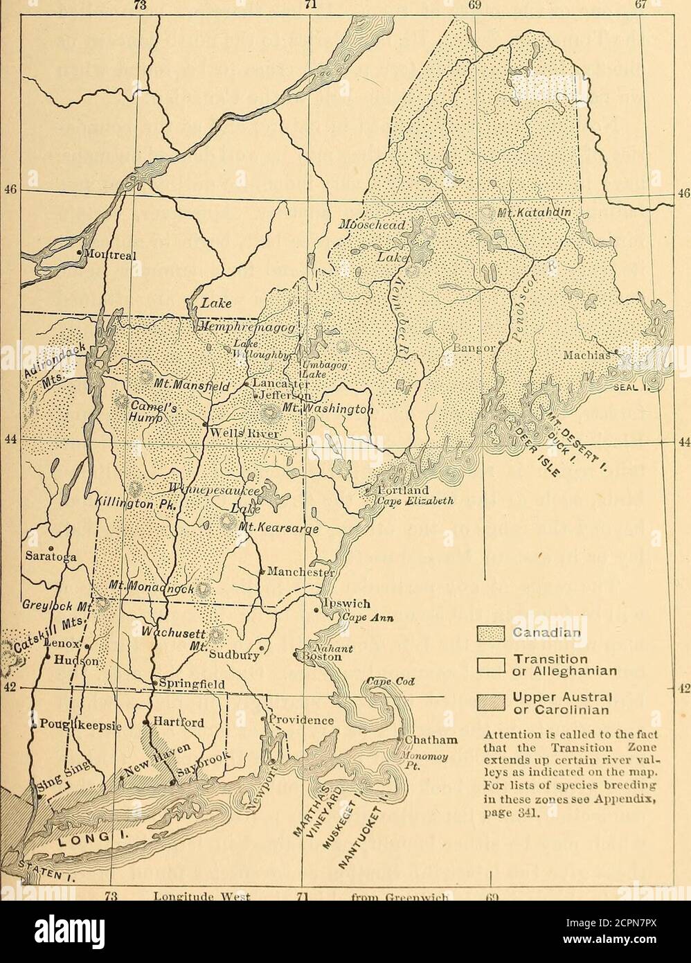 . A guide to the birds of New England and eastern New York; containing ...