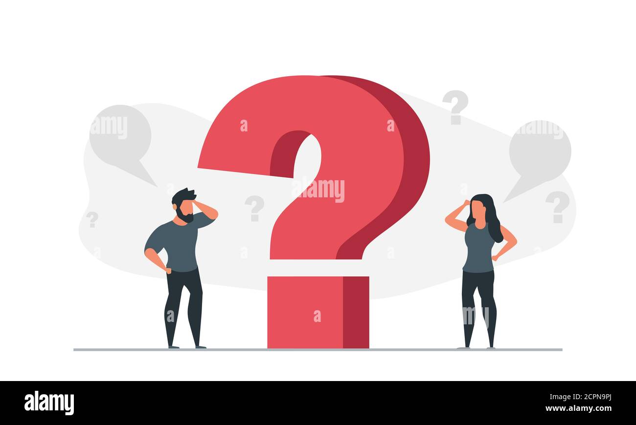 The man and the woman are thinking about problems. People and their ...