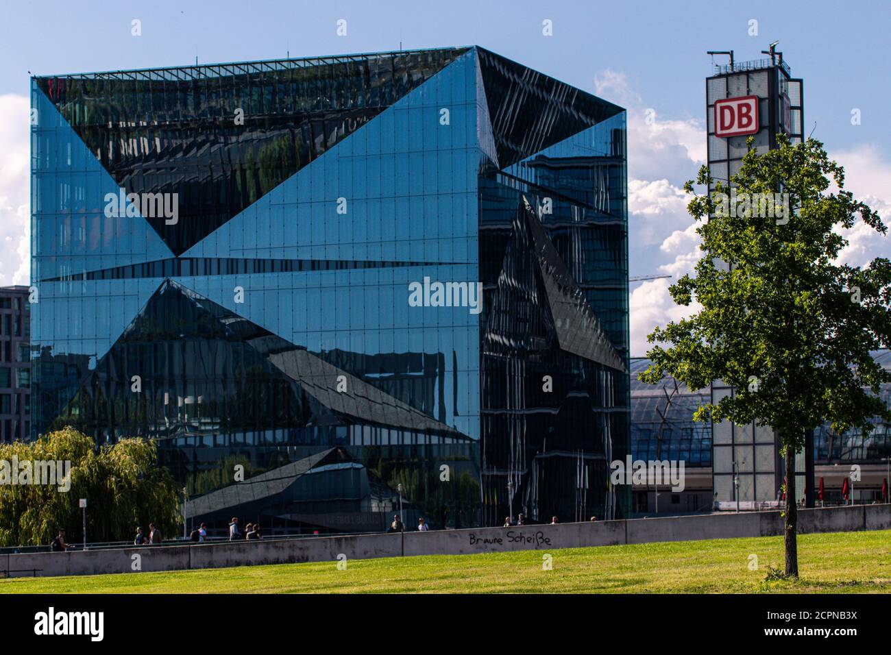 Berlin, Germany - July 26, 2020 - View of the modern and architectural ...