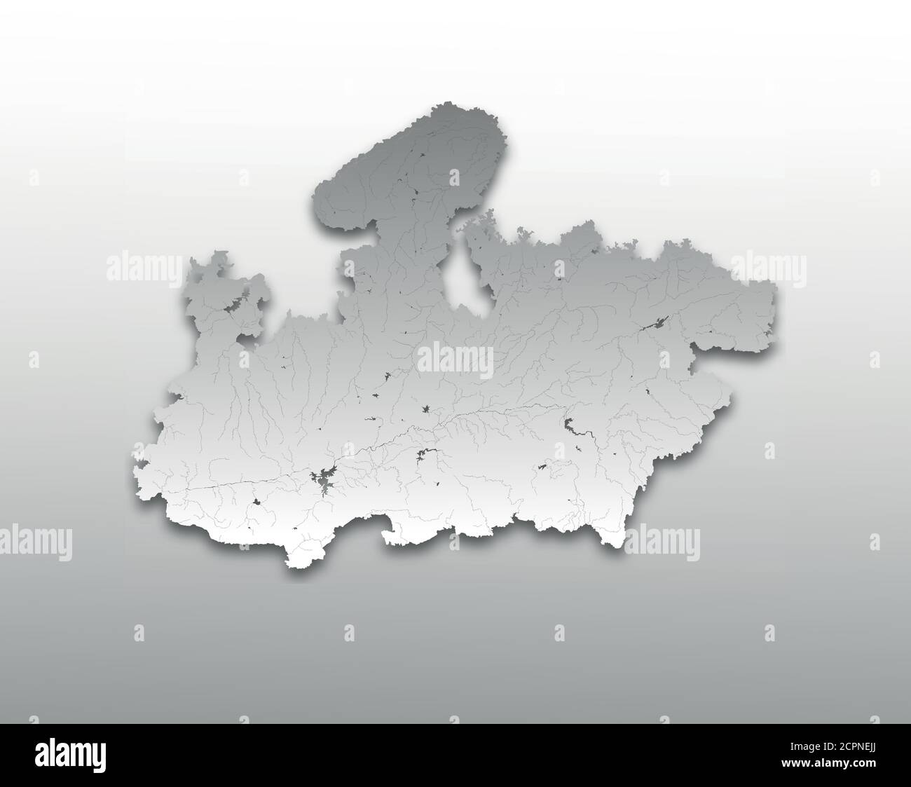 Map of madhya pradesh hi-res stock photography and images - Alamy