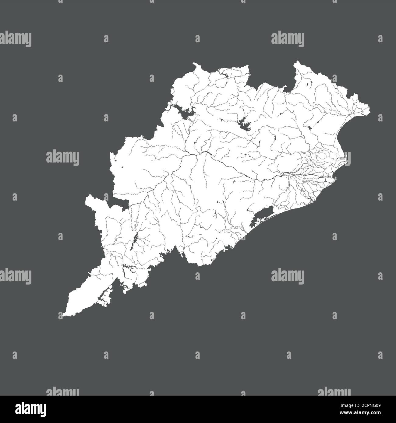 Odisha map hi-res stock photography and images - Alamy