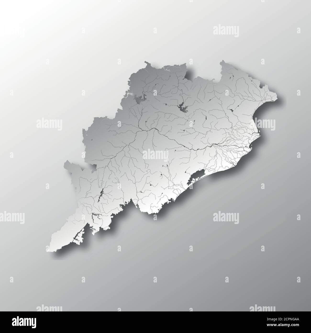 Odisha map hi-res stock photography and images - Alamy