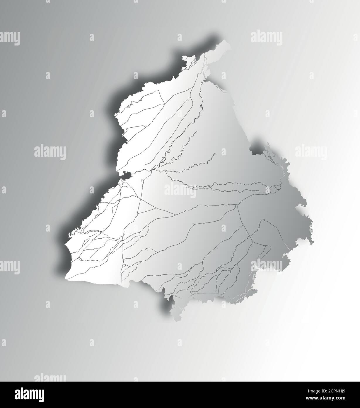 India map punjab hi-res stock photography and images - Alamy