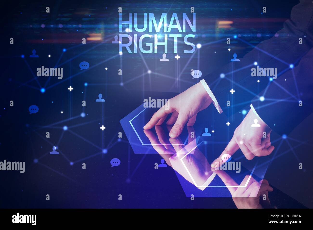 Navigating social networking with HUMAN RIGHTS inscription, new media ...