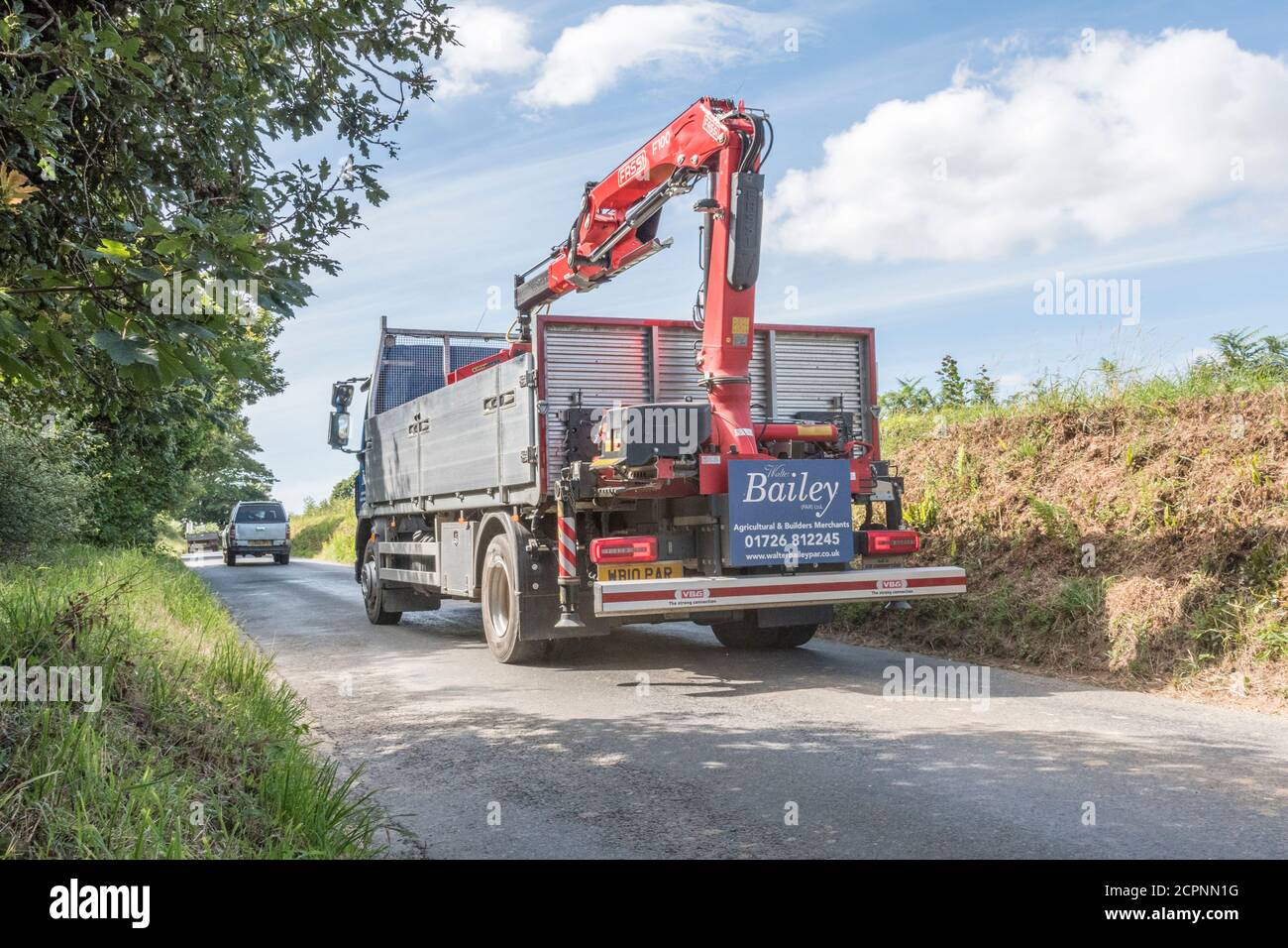Lorry articulating truck crane hi-res stock photography and images - Alamy